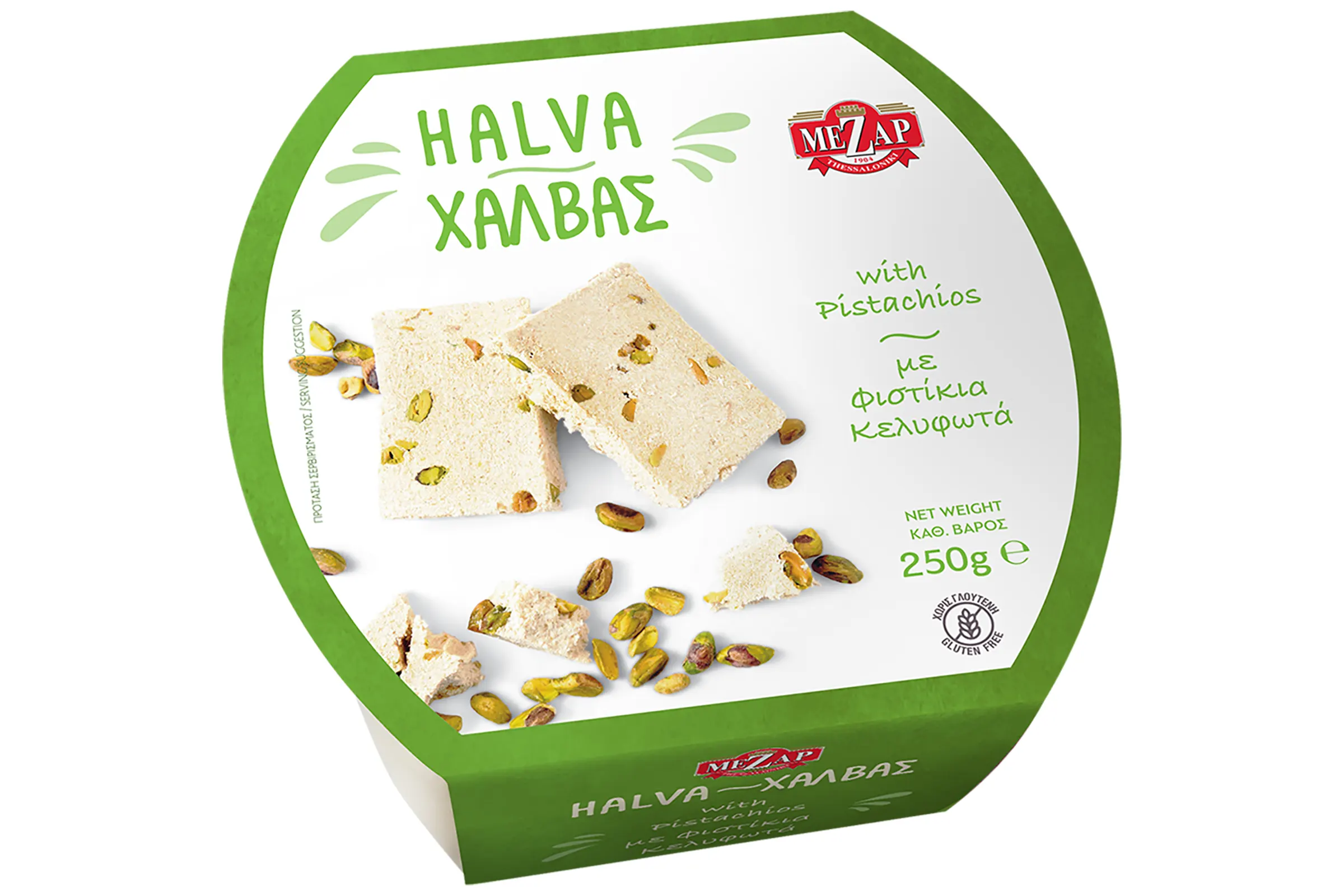 Greek Halva with Pistachios 250g (MeZap) | Healthy Supplies