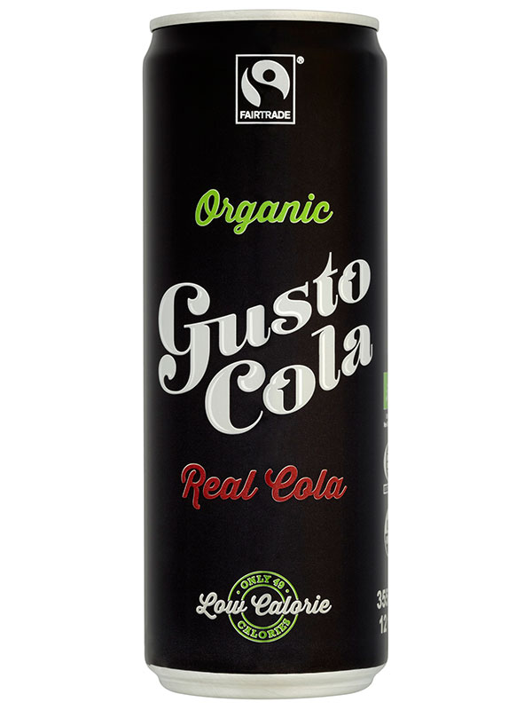Low Calorie Cola Drink, Organic 355ml (Gusto) | Healthy Supplies