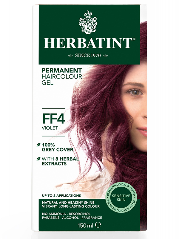 FF4 Violet Hair Colour 150ml (Herbatint) | Healthy Supplies