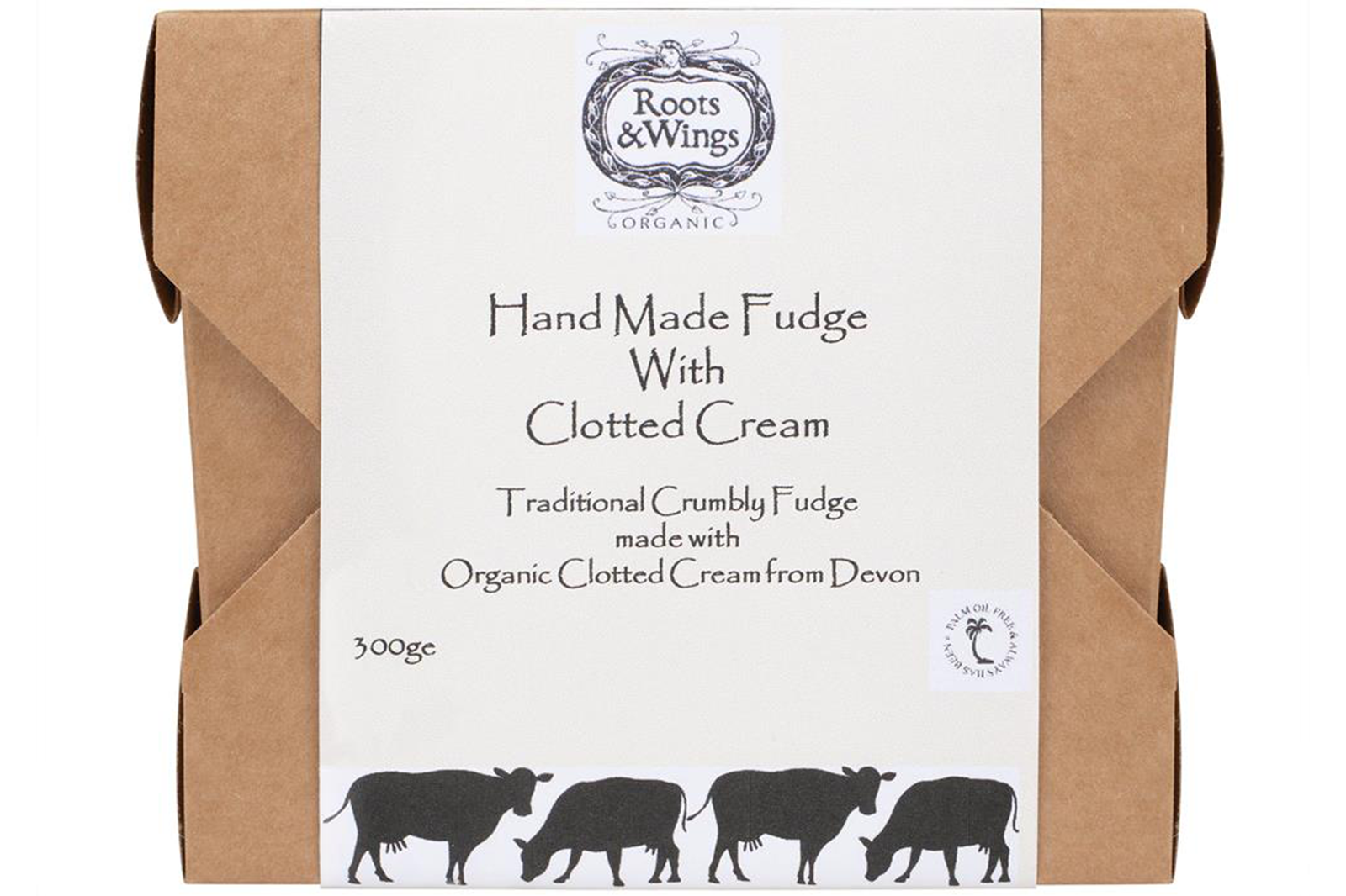 Organic Hand Made Fudge with Clotted Cream 300g (Roots & Wings ...