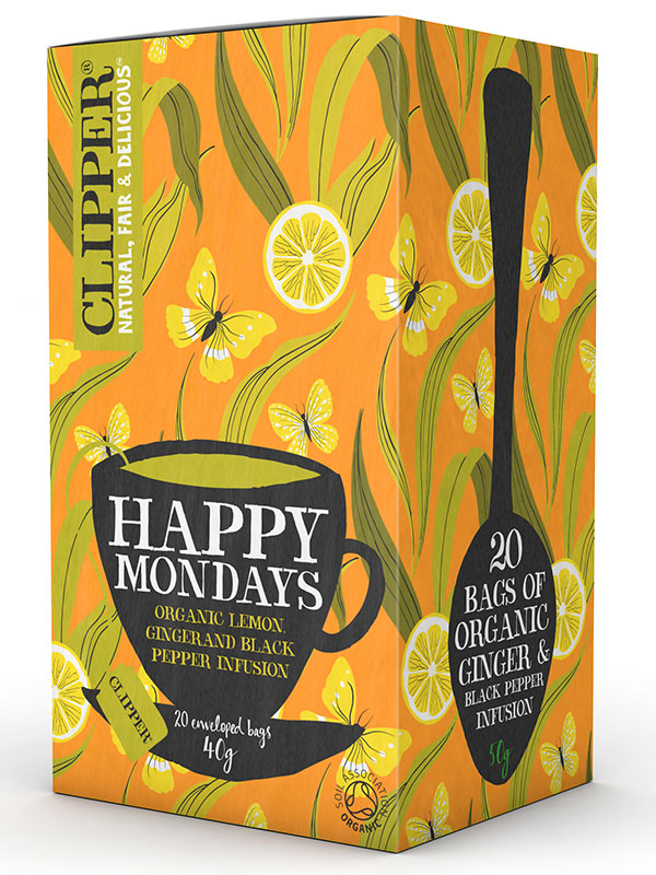 Happy Monday Tea 20 Bags (Clipper) | Healthy Supplies