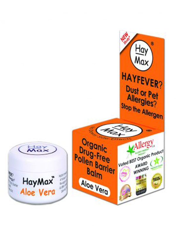 Aloe Vera Pollen Barrier Balm, Organic 5ml (HayMax) | Healthy Supplies