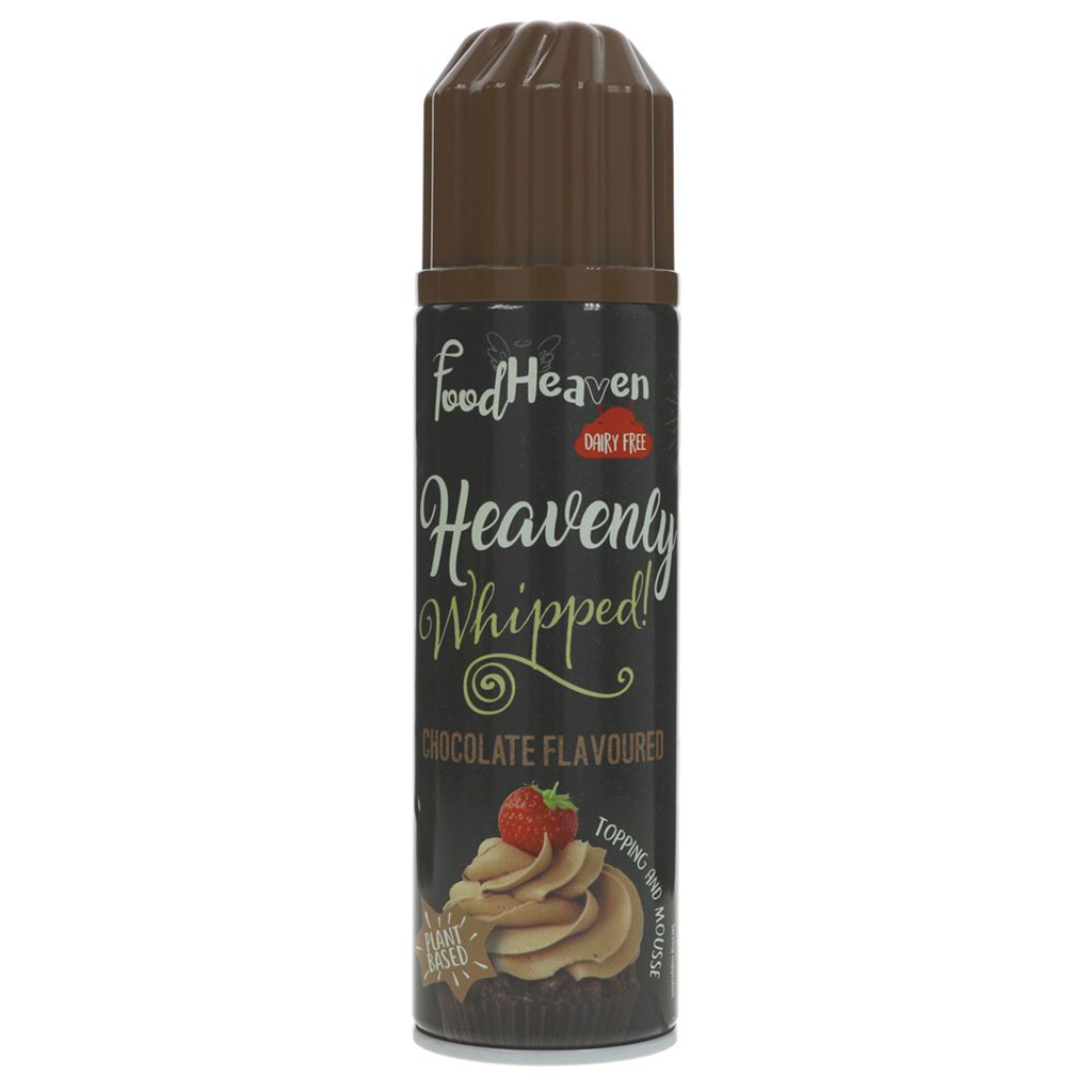 Heavenly Chocolate Whipped Dairy Free Aerosol Cream 200ml (Food Heaven ...