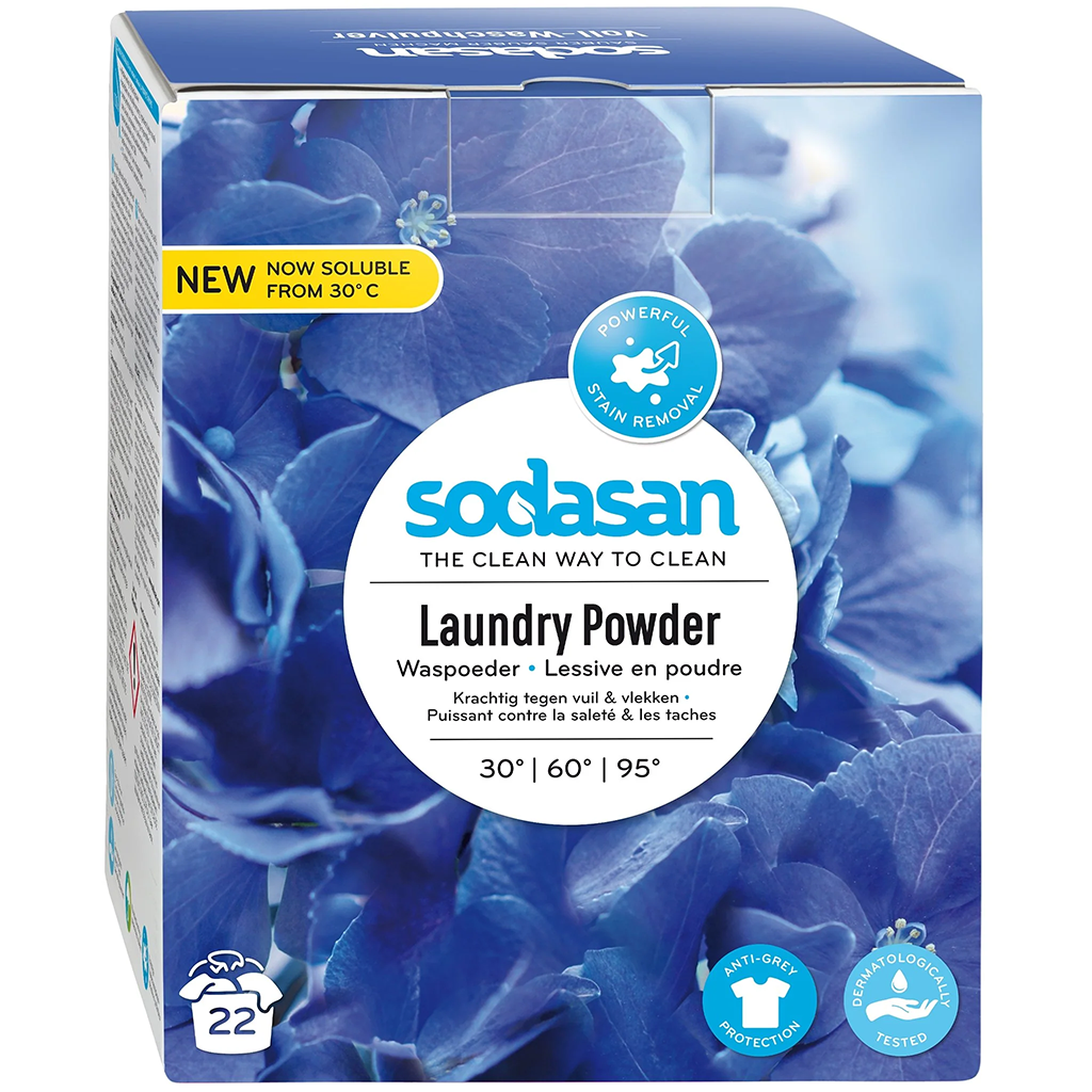 Heavy Duty Laundry Powder 1kg (Sodasan) | Healthy Supplies