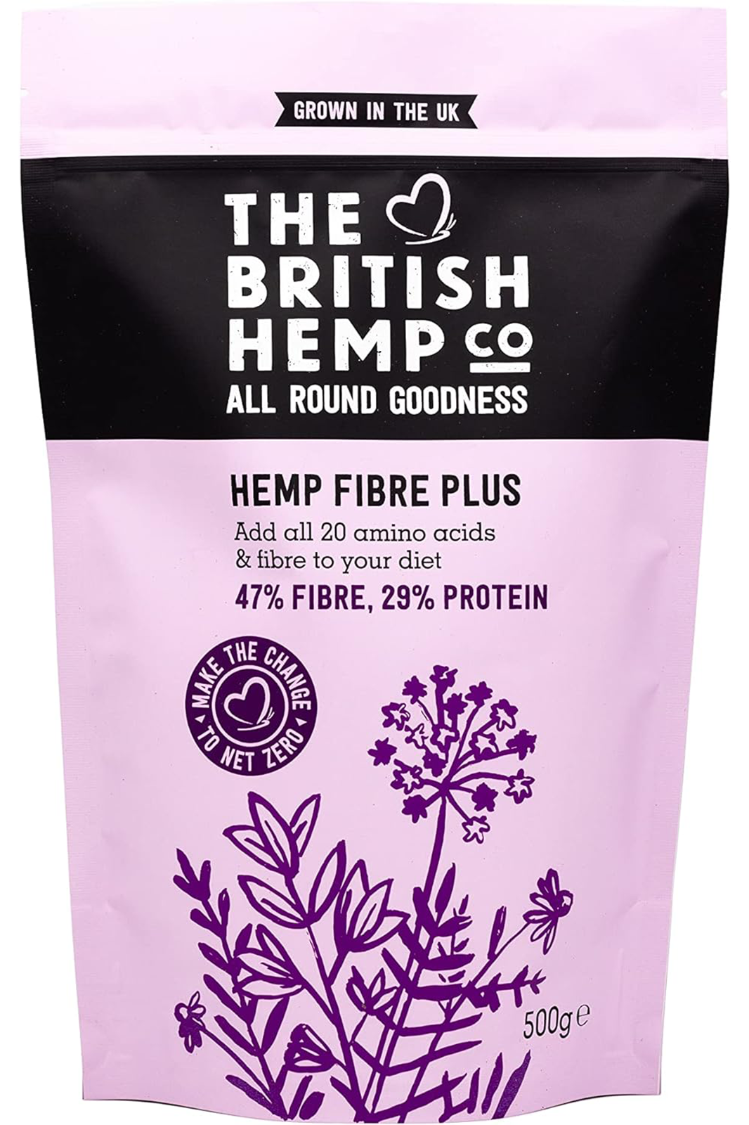 Hemp Fibre Plus 500g (British Hemp Co) | Healthy Supplies