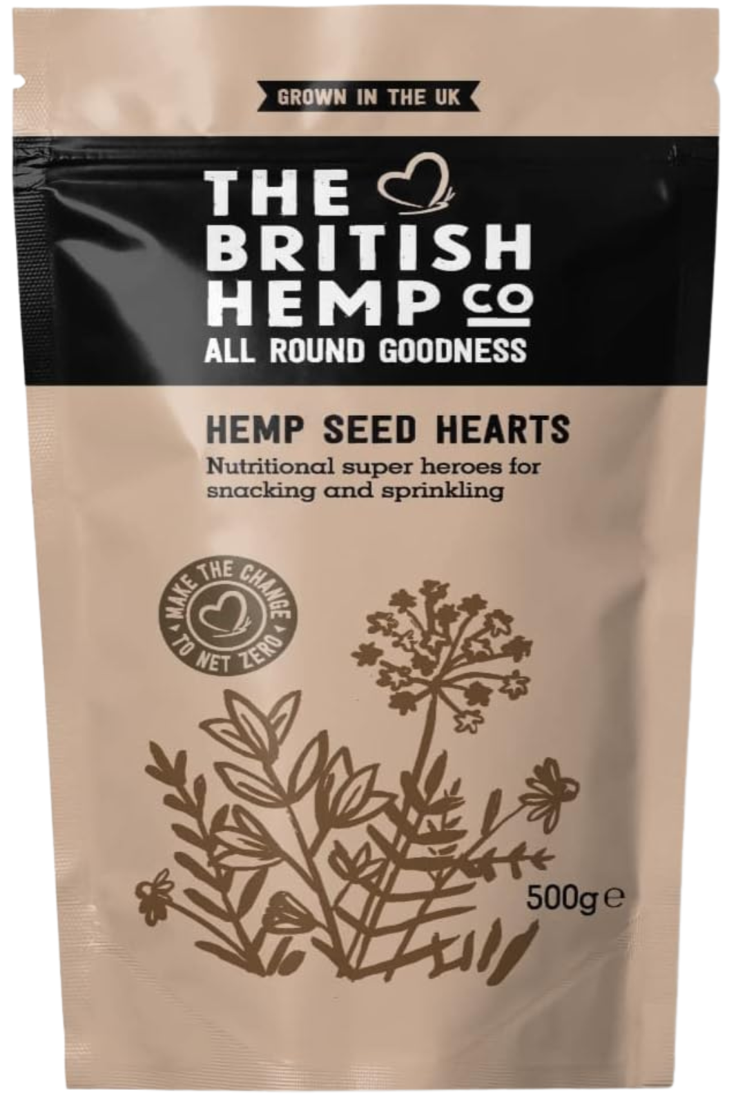 Hemp Seed Hearts 500g (British Hemp Co) | Healthy Supplies