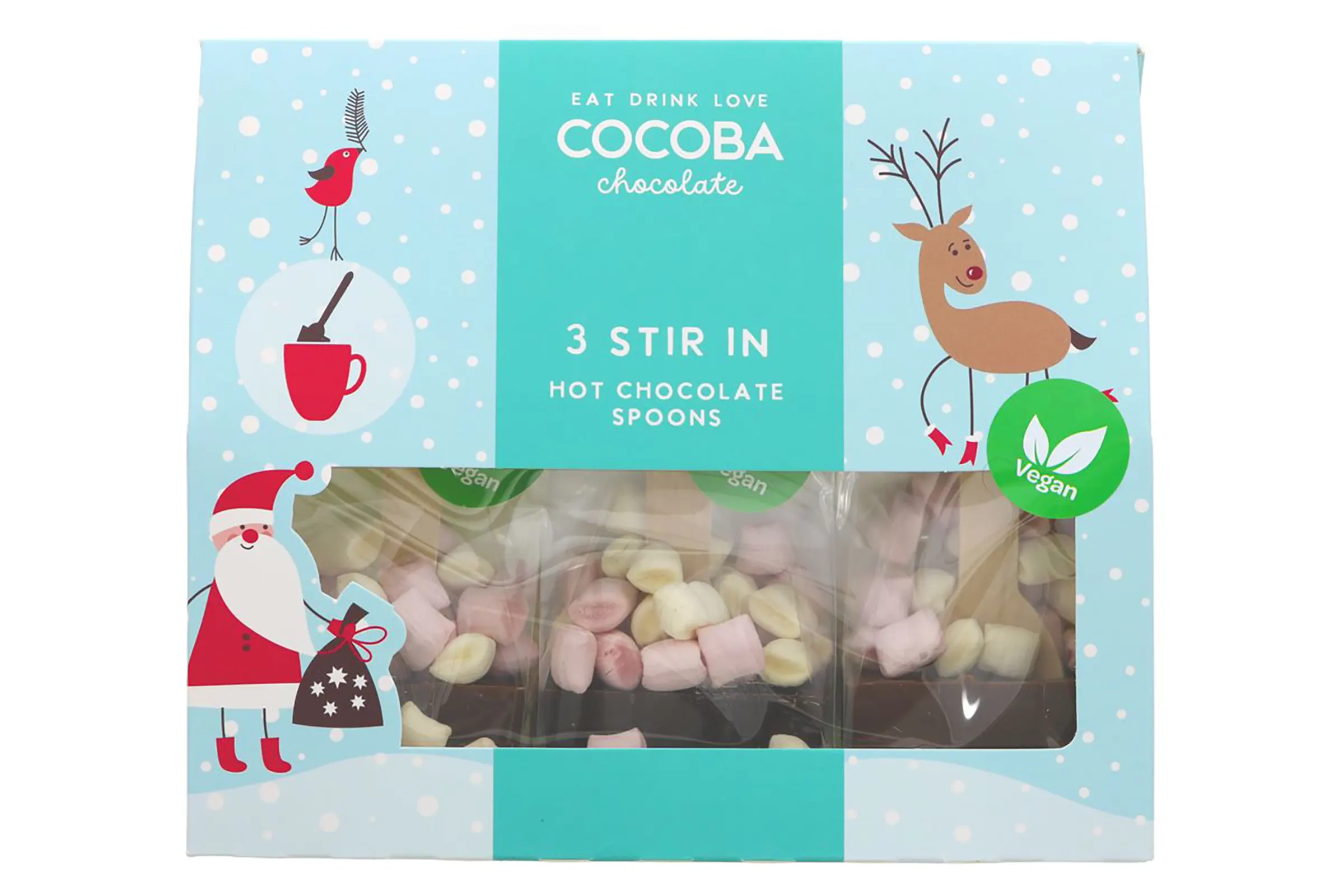 Hot Chocolate Spoon Gift Set 150g (Cocoba) | Healthy Supplies