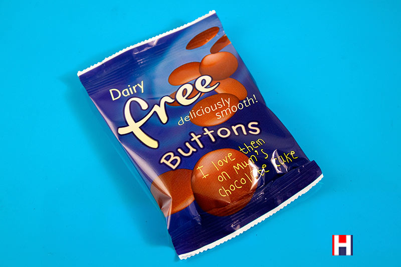 Chocolate Buttons, Dairy-free 25g (Humdinger) | Healthy Supplies