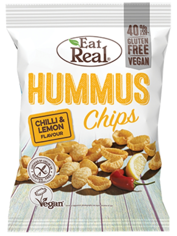 Hummus Chips Lemon Chilli 135g (Eat Real) | Healthy Supplies