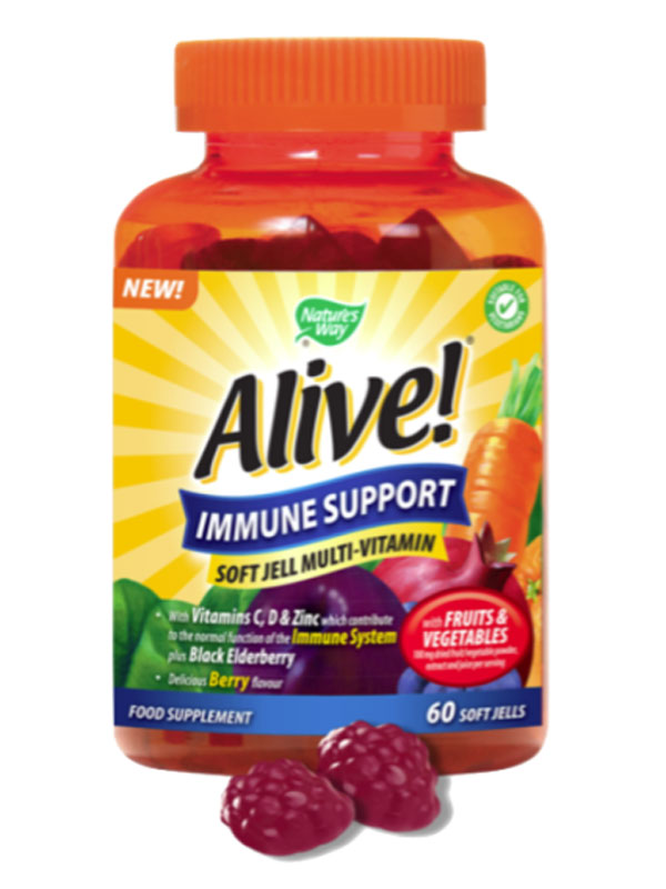 Alive! Immune Support, 60 Soft Jells (Nature's Way) | Healthy Supplies