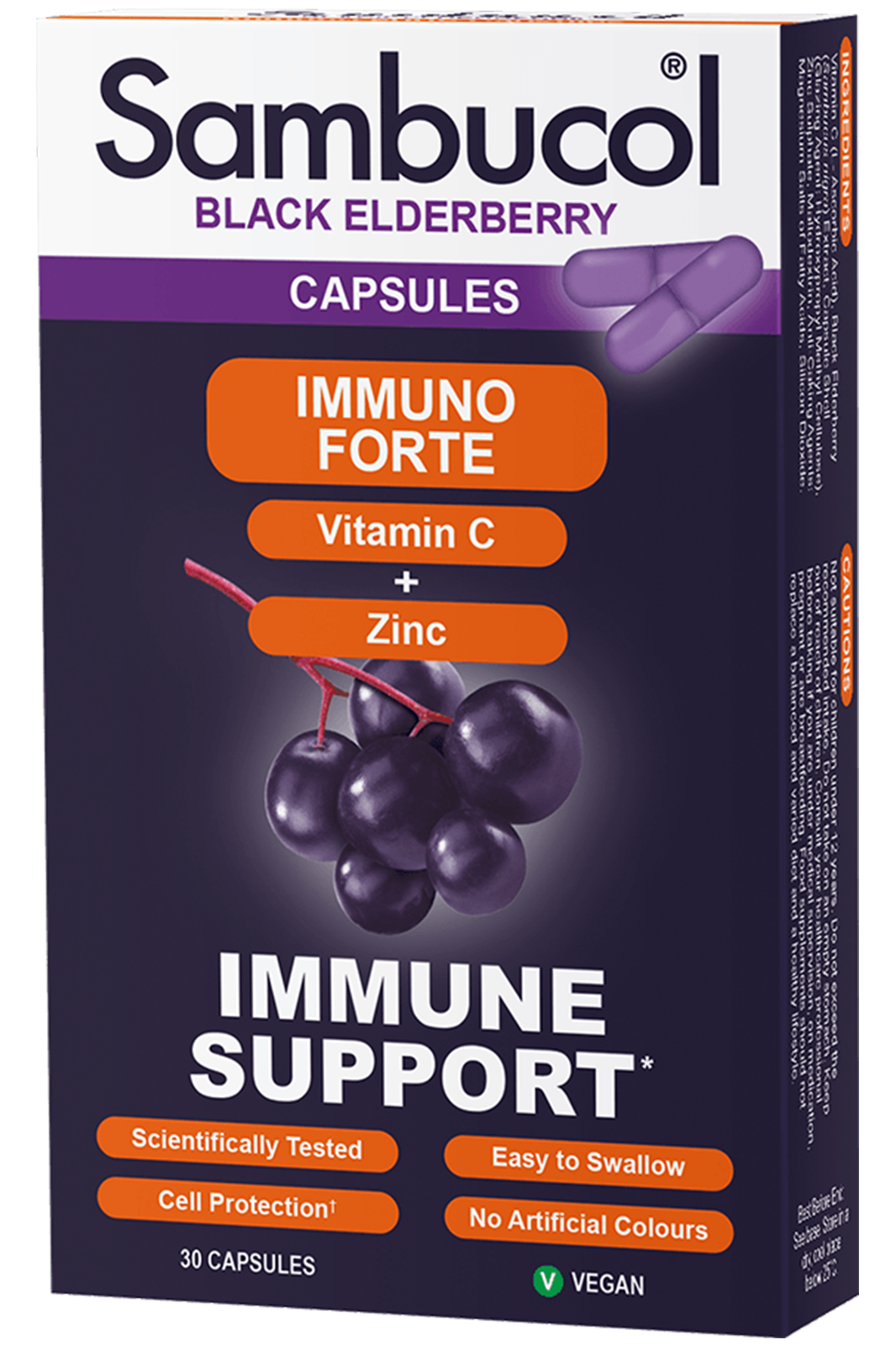 Immuno Forte Capsules x 30 (Sambucol) | Healthy Supplies