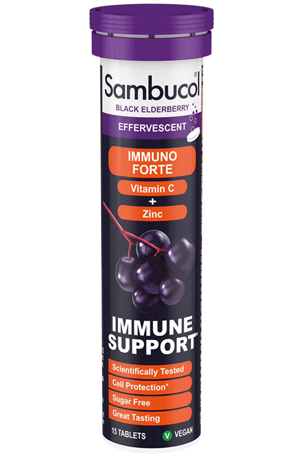 Immno Forte Effervescent 15 Tablets (Sambucol) | Healthy Supplies