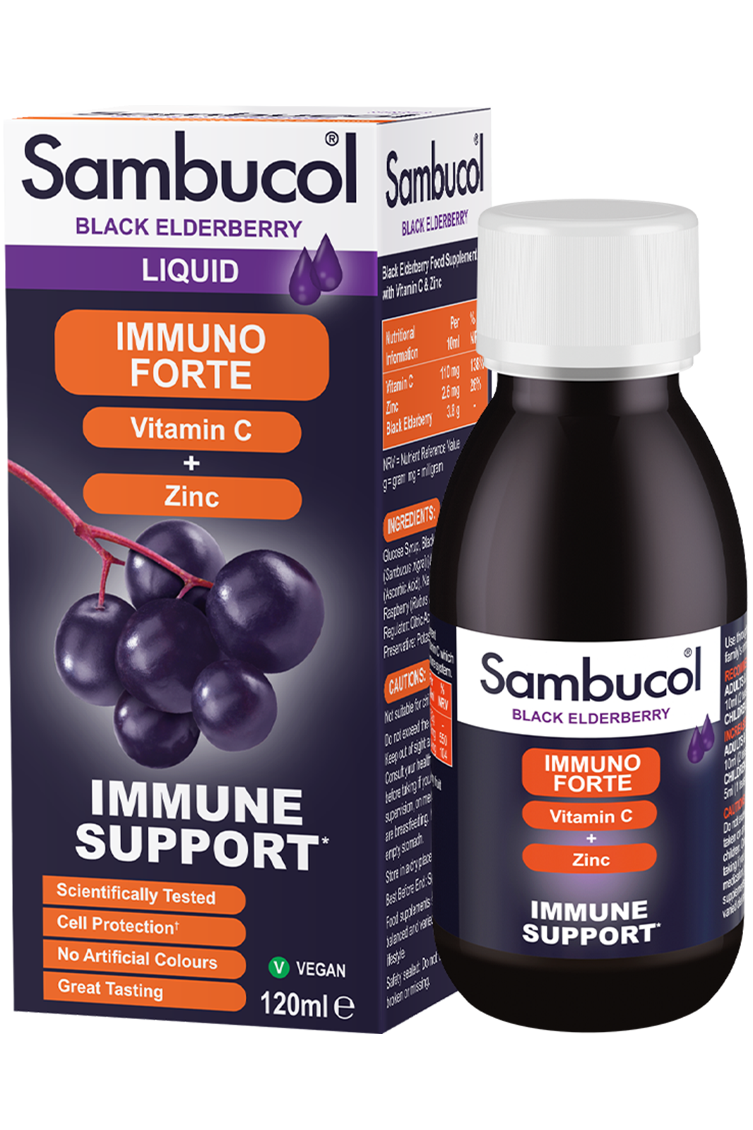 Immuno Forte Liquid 120ml (Sambucol) | Healthy Supplies