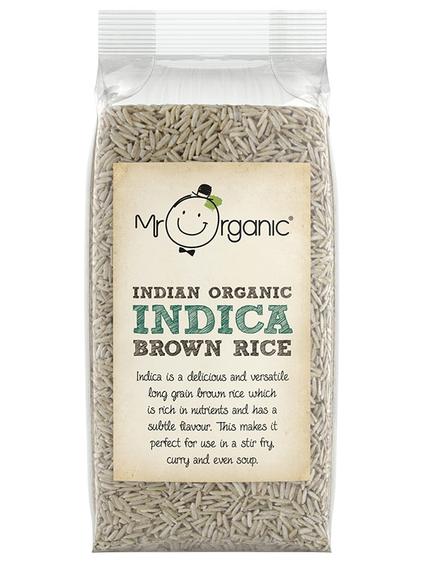 Indian Indica Brown Rice, Organic 500g (Mr Organic) | Healthy Supplies