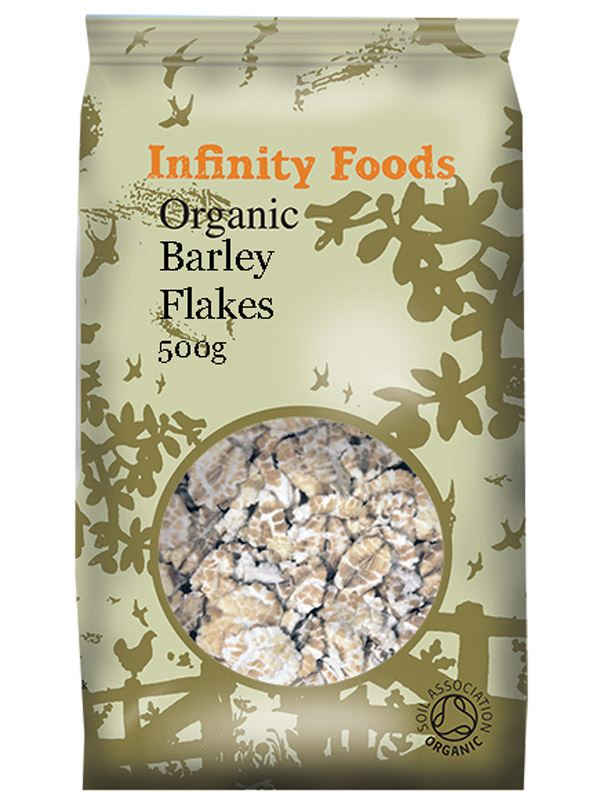 Infinity Foods Organic Barley Flakes 500g | Healthy Supplies