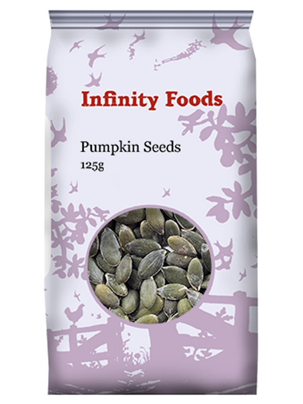 Infinity Foods Pumpkin Seeds 125g | Healthy Supplies