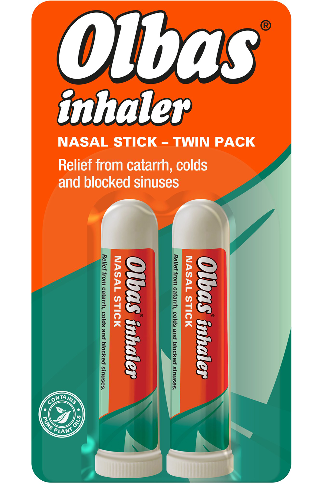 Inhaler Nasal Stick x 2 (Twin Pack) (Olbas) | Healthy Supplies