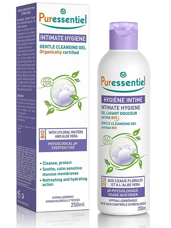 Organic Intimate Hygiene Gentle Cleansing Gel 250ml (Puressentiel ...