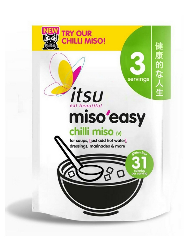 Chilli Instant Miso Soup 3x25g (Itsu) | Healthy Supplies