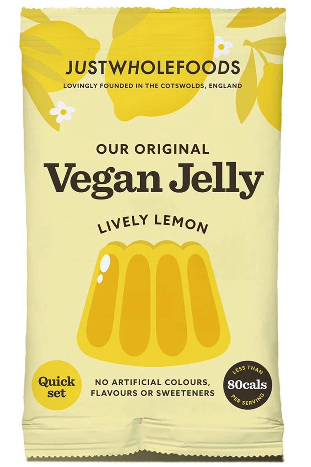 Vegan Lemon Jelly Crystals 85g (Just Wholefoods) | Healthy Supplies
