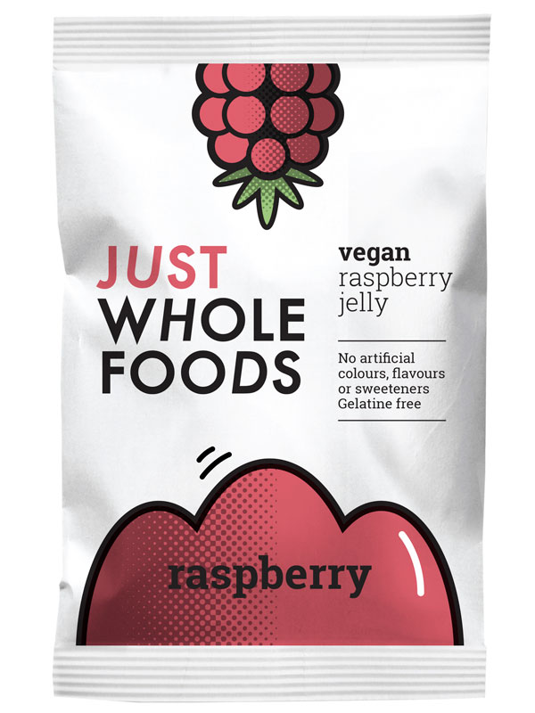 Vegan Raspberry Jelly Crystals 85g (Just Wholefoods) | Healthy Supplies