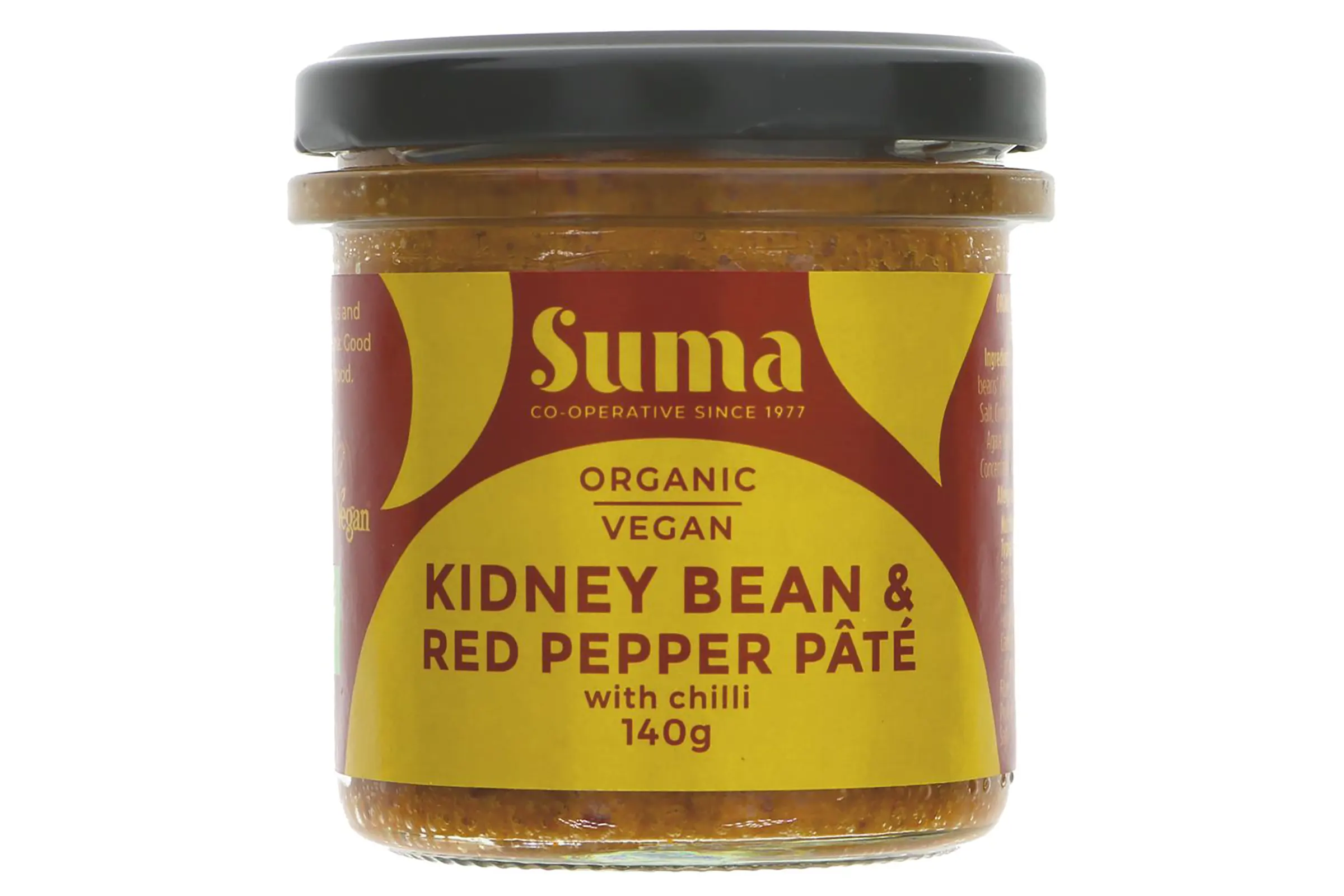 Organic Kidney Bean and Red Pepper Pate 140g (Suma) | Healthy Supplies
