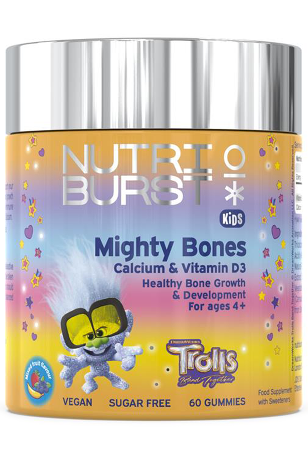 Kids Mighty Bones Calcium & Vitamin D3 60 Gummies (Nutriburst ...