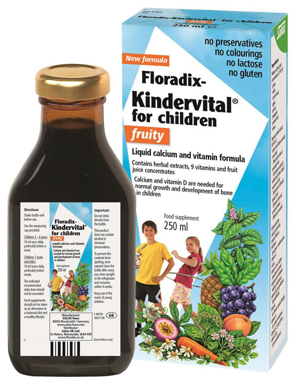 Kindervital for Children Fruity Formula 250ml (Floradix) | Healthy Supplies