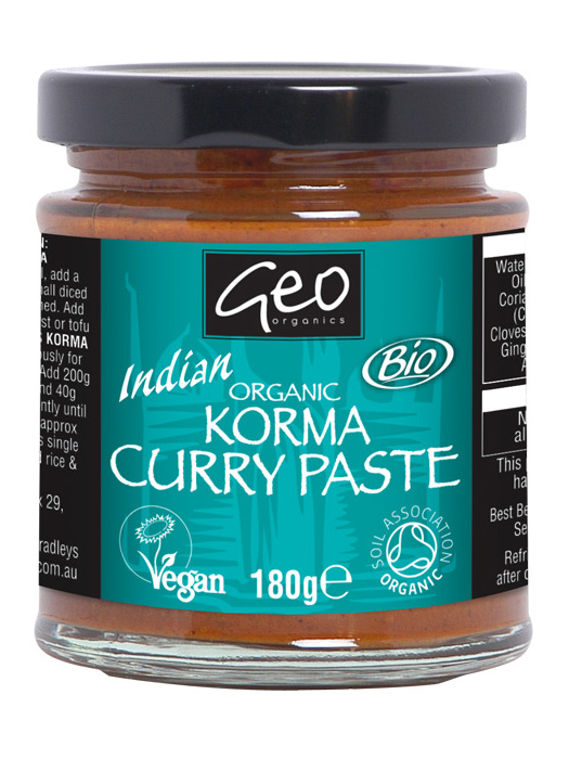 Korma Curry Paste, Organic 180g (Geo Organics) | Healthy Supplies