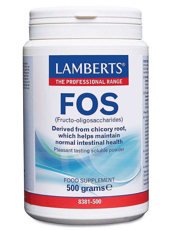 FOS (Fructo-Oligosaccharides) 500g (Lamberts) | Healthy Supplies