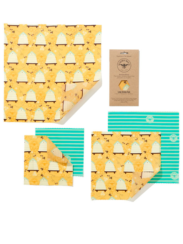 Beeswax Wraps - Large Kitchen Pack (The Beeswax Wrap Company) | Healthy ...