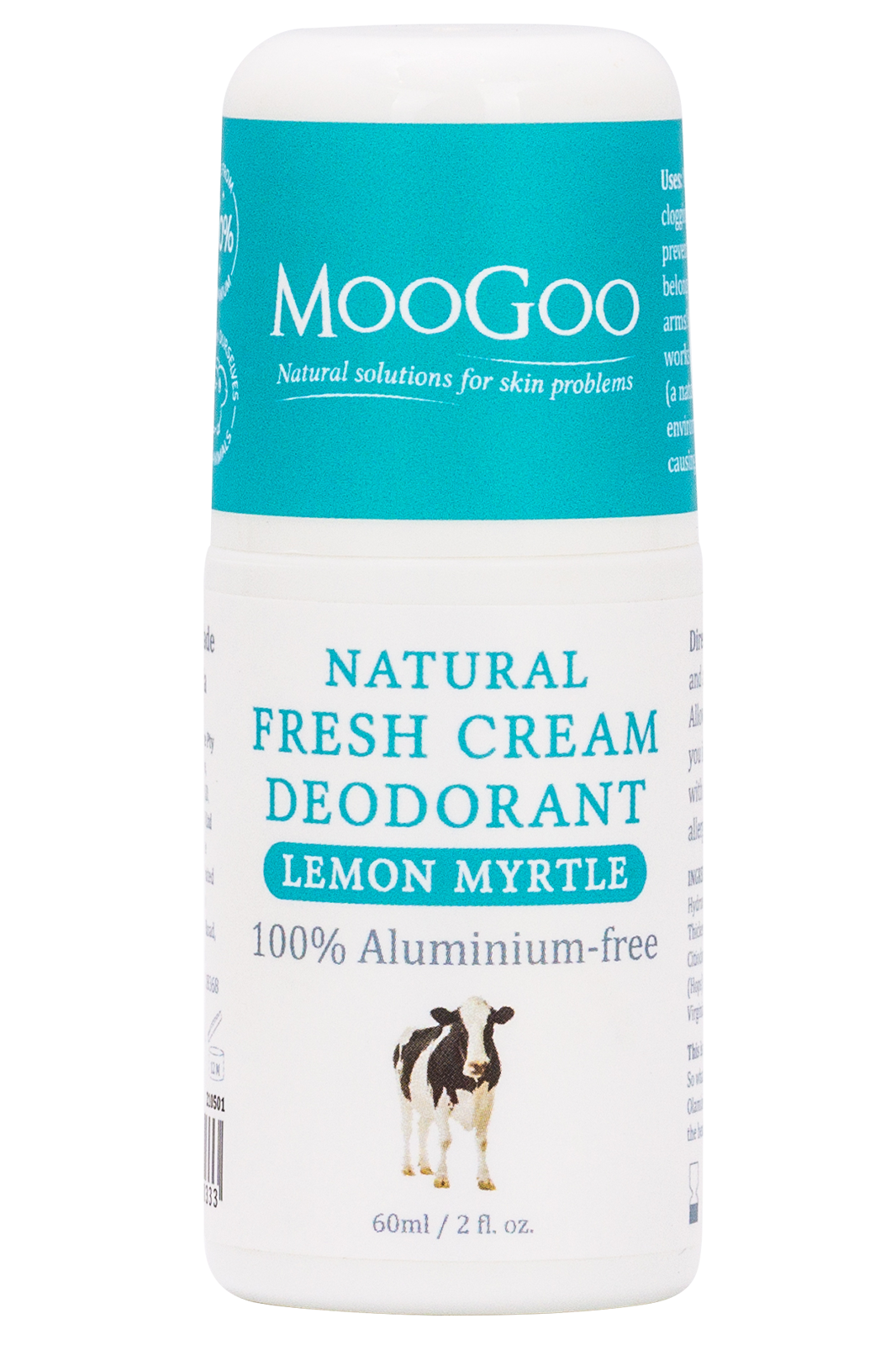 Lemon Myrtle Fresh Cream Deodorant 60ml (MooGoo) | Healthy Supplies