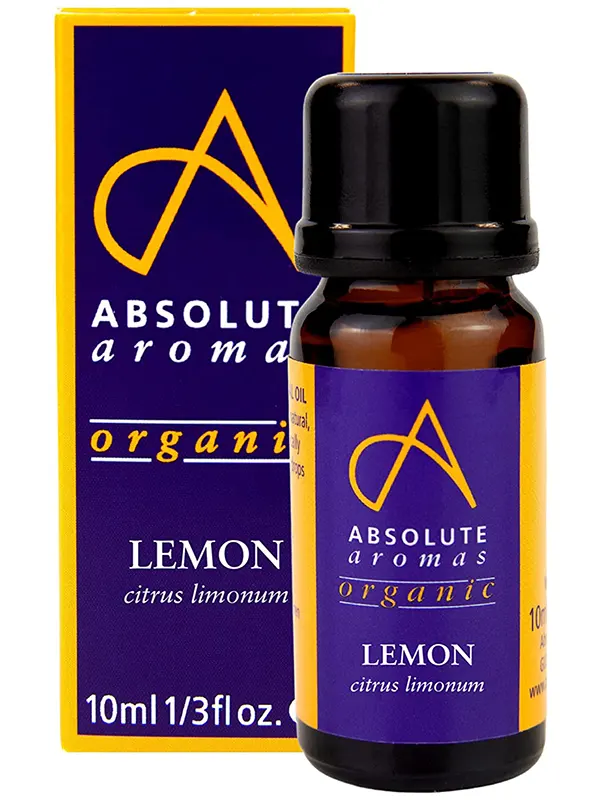 Organic Lemon Oil 10ml (Absolute Aromas) | Healthy Supplies
