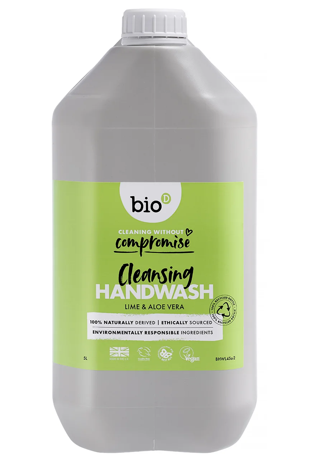 Lime & Aloe Vera Cleansing Hand Wash 5L (Bio-D) | Healthy Supplies