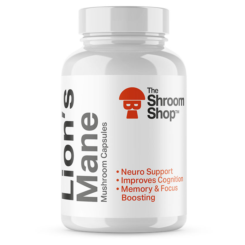Lions Mane Mushroom 90 Capsules (The Shroom Shop) | Healthy Supplies