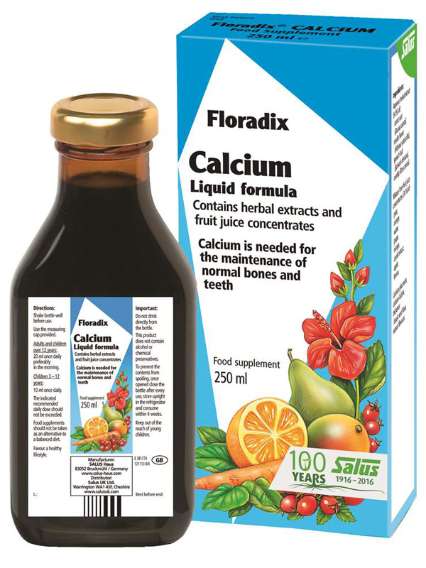 Liquid Calcium 250ml (Floradix) | Healthy Supplies