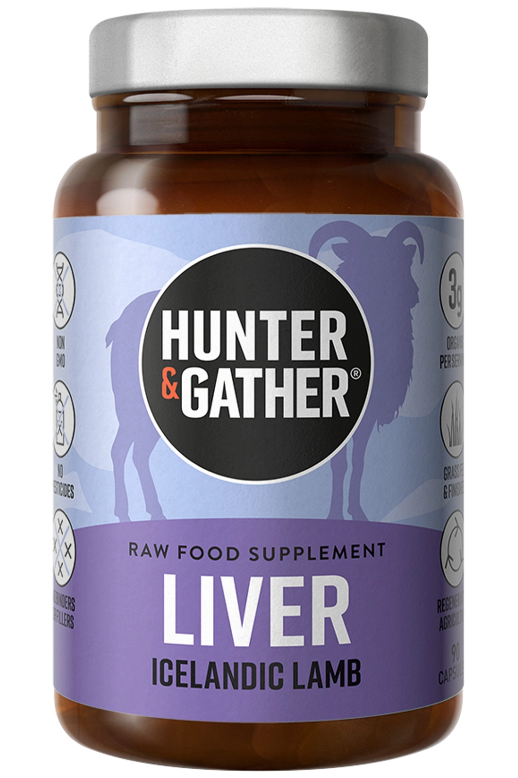 Liver Capsules x 90 Capsules (Hunter and Gather) | Healthy Supplies