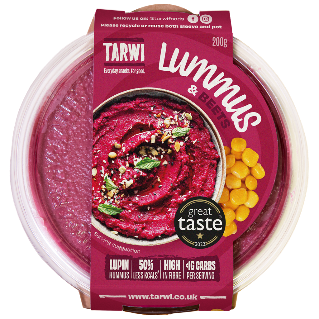 Lummus with Beets 200g (Tarwi Foods) | Healthy Supplies