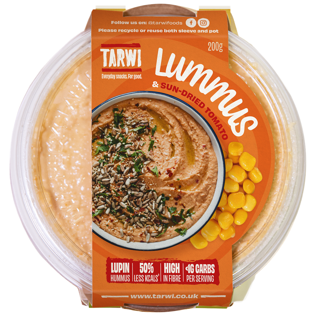 Lummus with Sun-dried Tomato 200g (Tarwi Foods) | Healthy Supplies