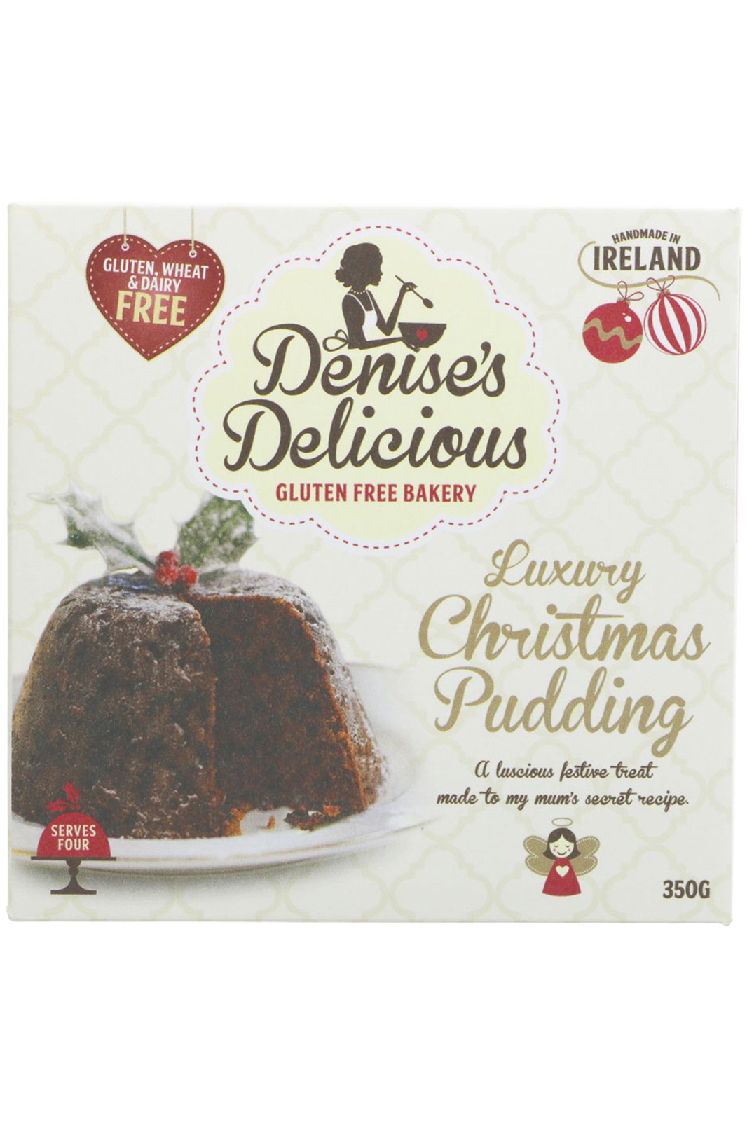 Luxury Gluten Free Christmas Pudding 350g (Denise's Delicious Gluten ...