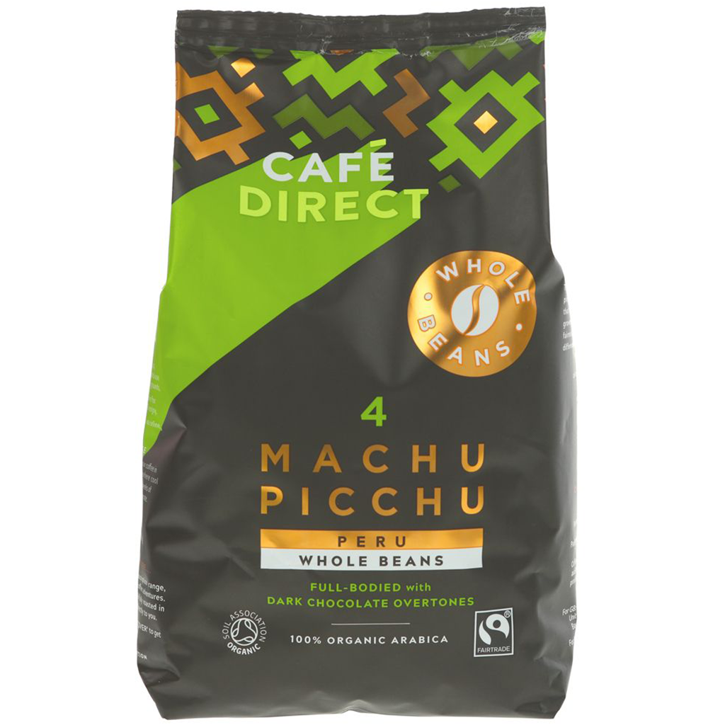 Organic Machu Picchu Coffee Beans 750g (Cafedirect) | Healthy Supplies