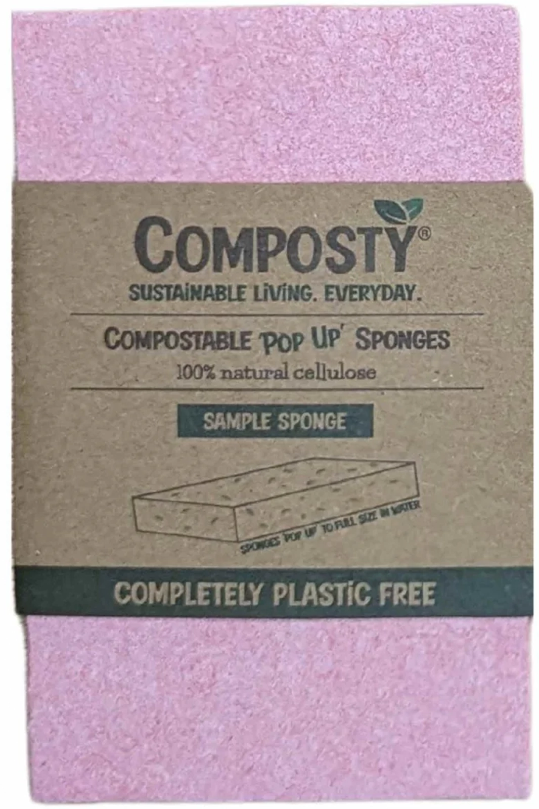 Pink Magic 'Pop-Up' Sponge x 1 (Composty) | Healthy Supplies