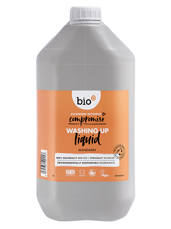 Mandarin Washing Up Liquid 5L (Bio-D) | Healthy Supplies