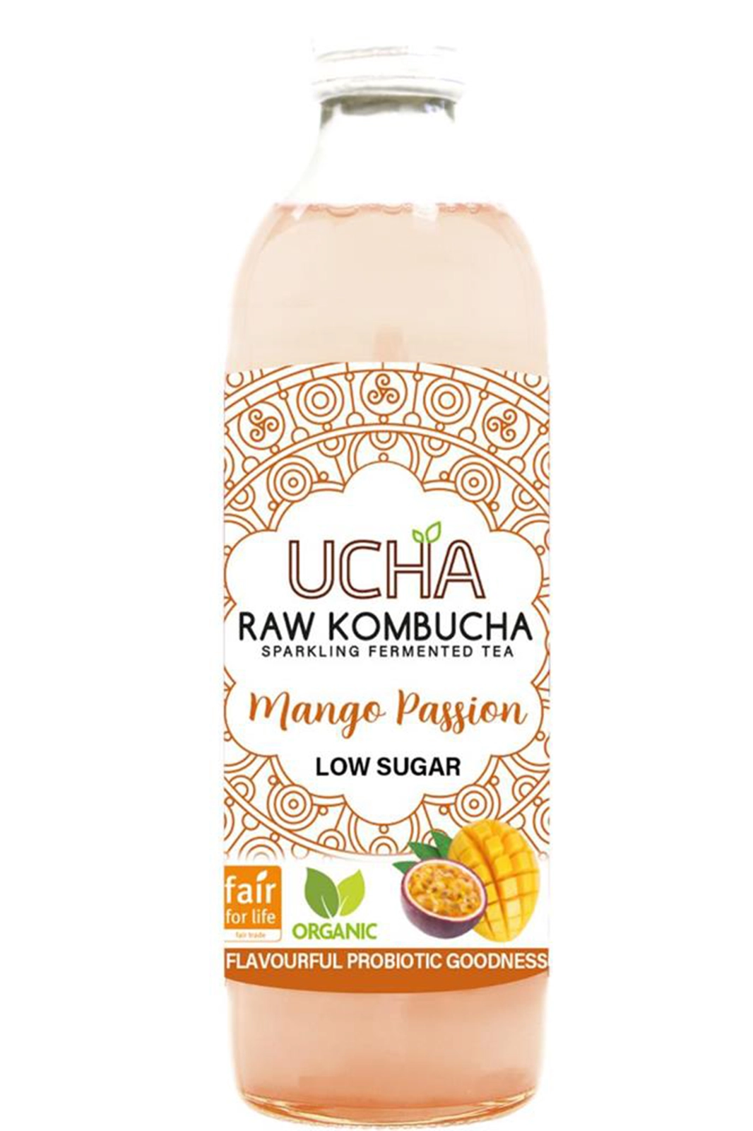 Organic Mango Passion Kombucha 350ml (Ucha Kombucha) | Healthy Supplies