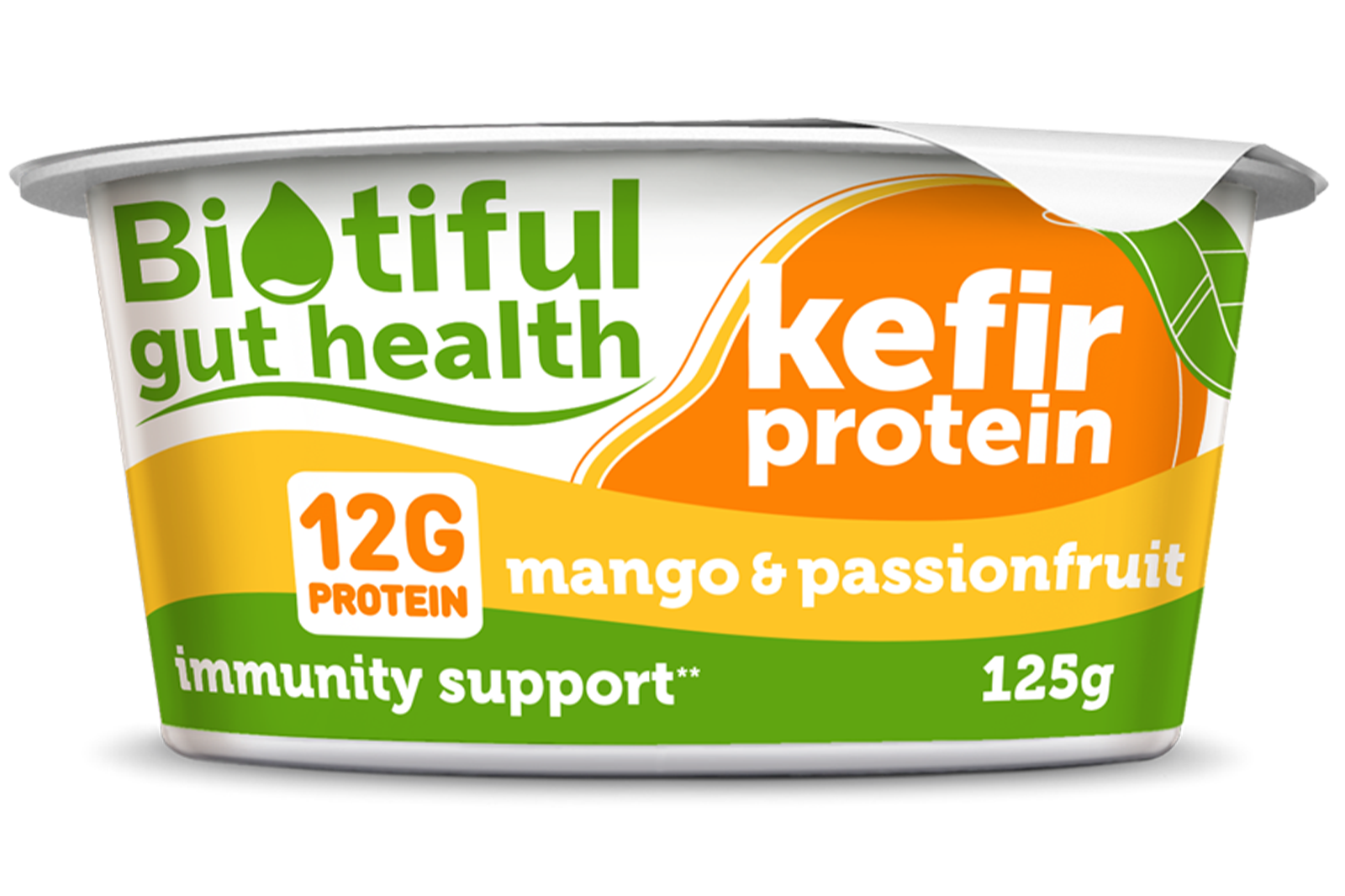 Mango & Passionfruit Protein Kefir 125g (Biotiful Dairy) | Healthy Supplies