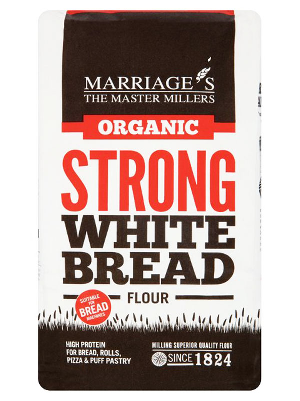 Strong White Bread Flour, Organic 1kg (Marriages) | Healthy Supplies