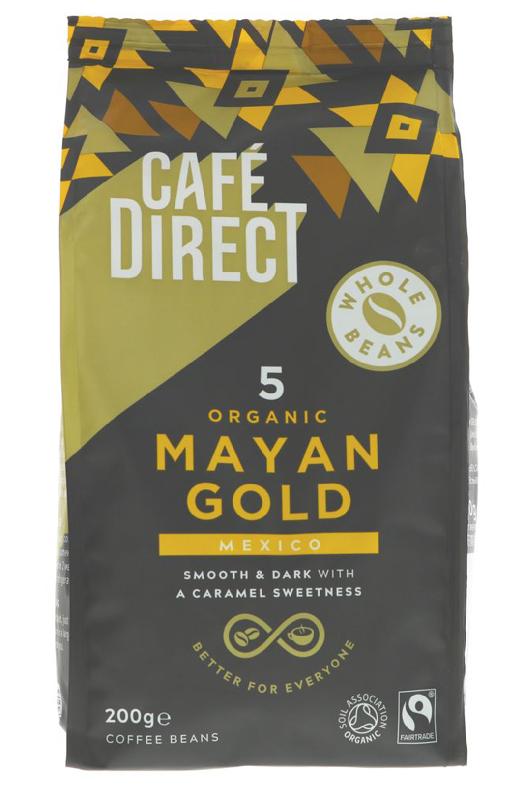 Organic Mayan Gold Coffee Beans 200g (Cafedirect) | Healthy Supplies