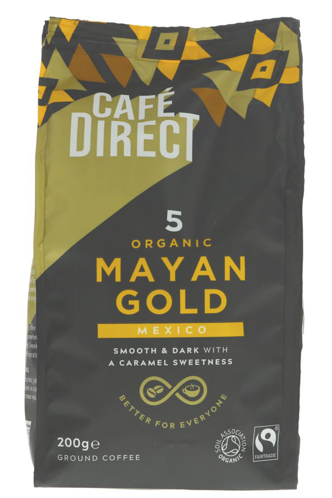 Organic Mayan Gold Ground Coffee 200g (Cafedirect) | Healthy Supplies