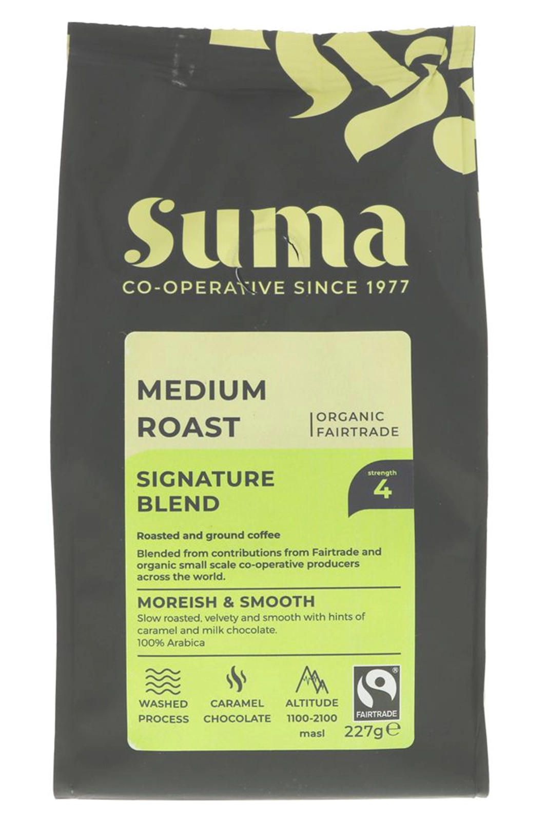 Organic Medium Roast Ground Coffee 227g (Suma) | Healthy Supplies