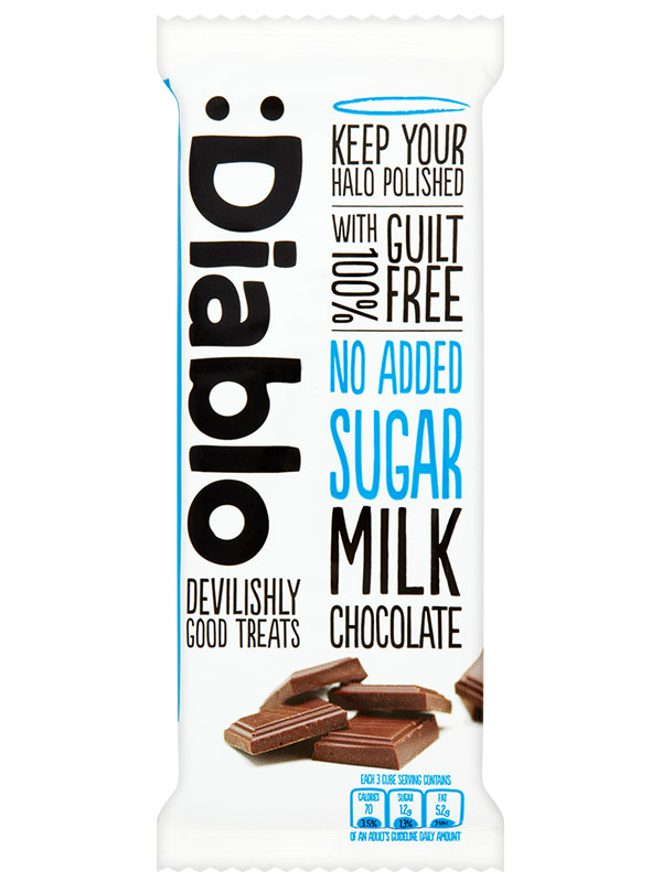 Milk Chocolate Bar 85g (Diablo) | Healthy Supplies